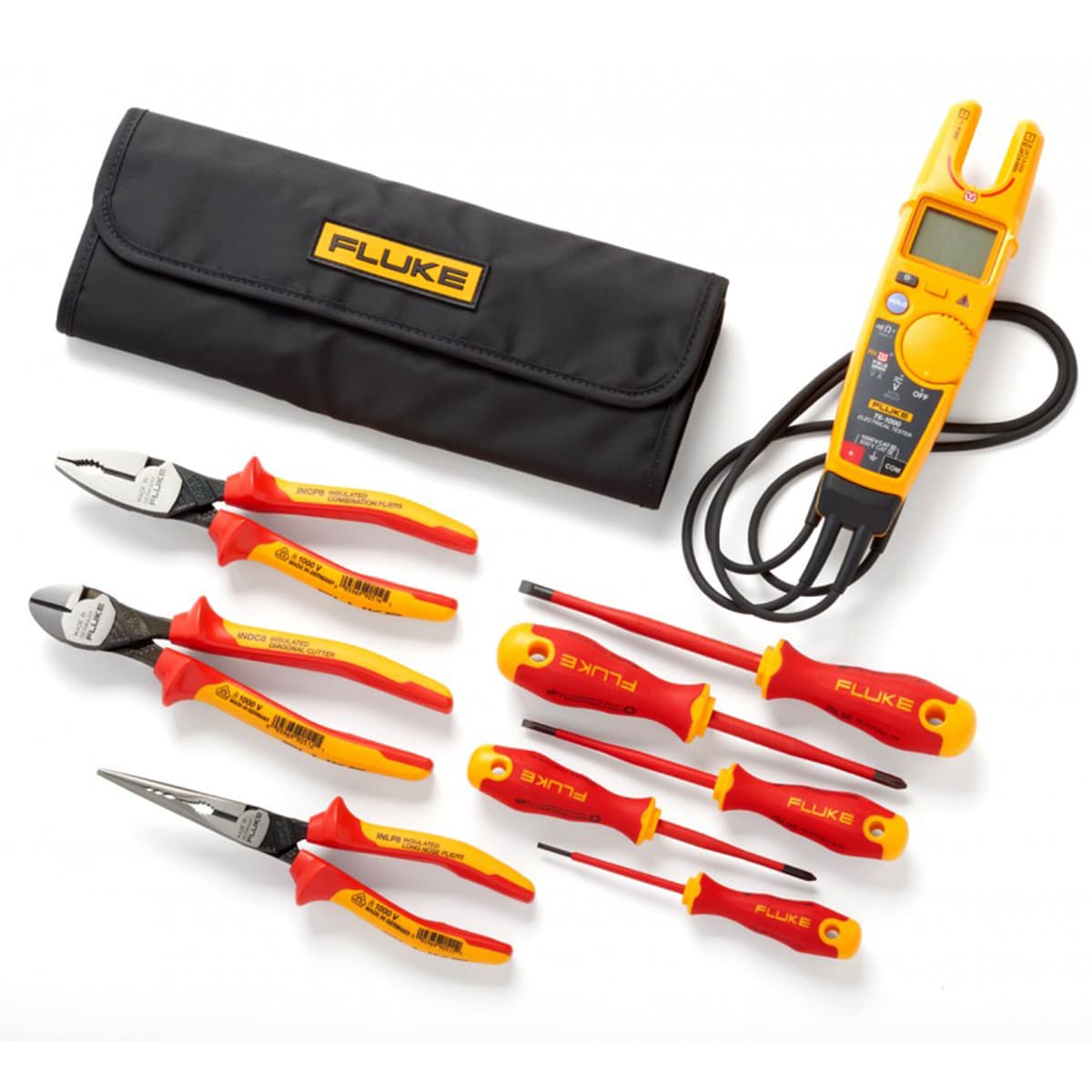 Fluke Argentina | Comprobador T6-1000 + Kit de 3 pinzas y 5 destornilladores aislados